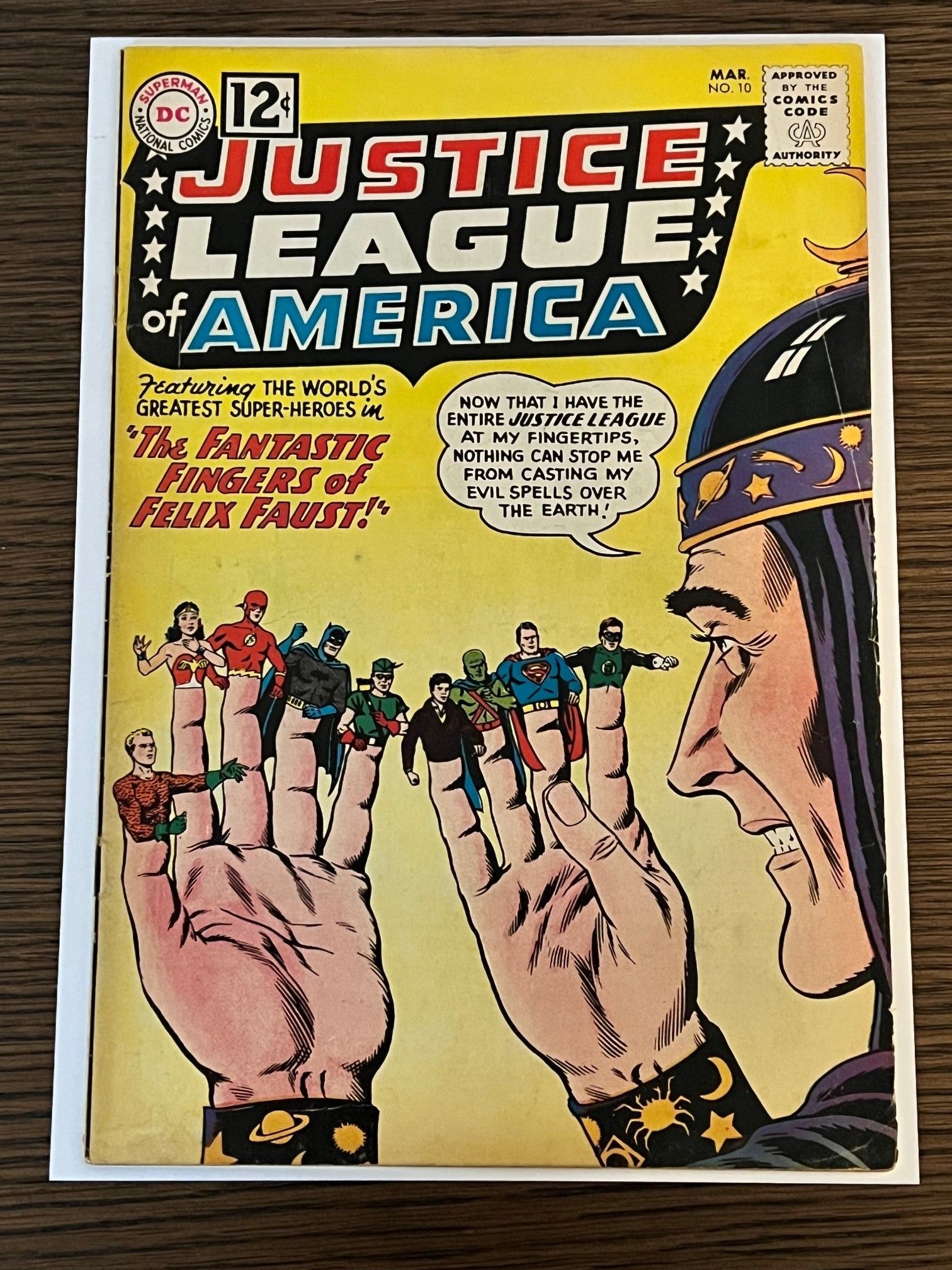 Justice League of America #10 (1962). VG/FN. 1st app Felix Faust & Lord ...