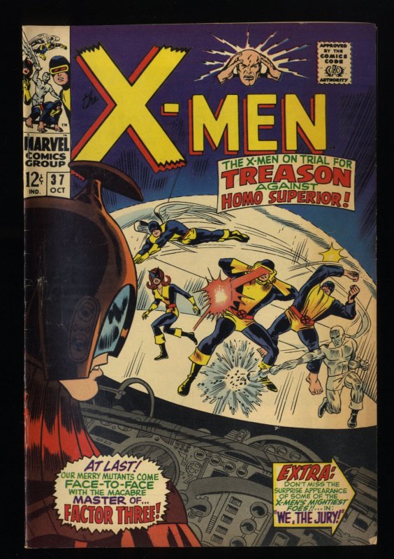 X-Men #37 FN+ 6.5 1st Appearance Mutant Master! Stan Lee! | Comic Books ...