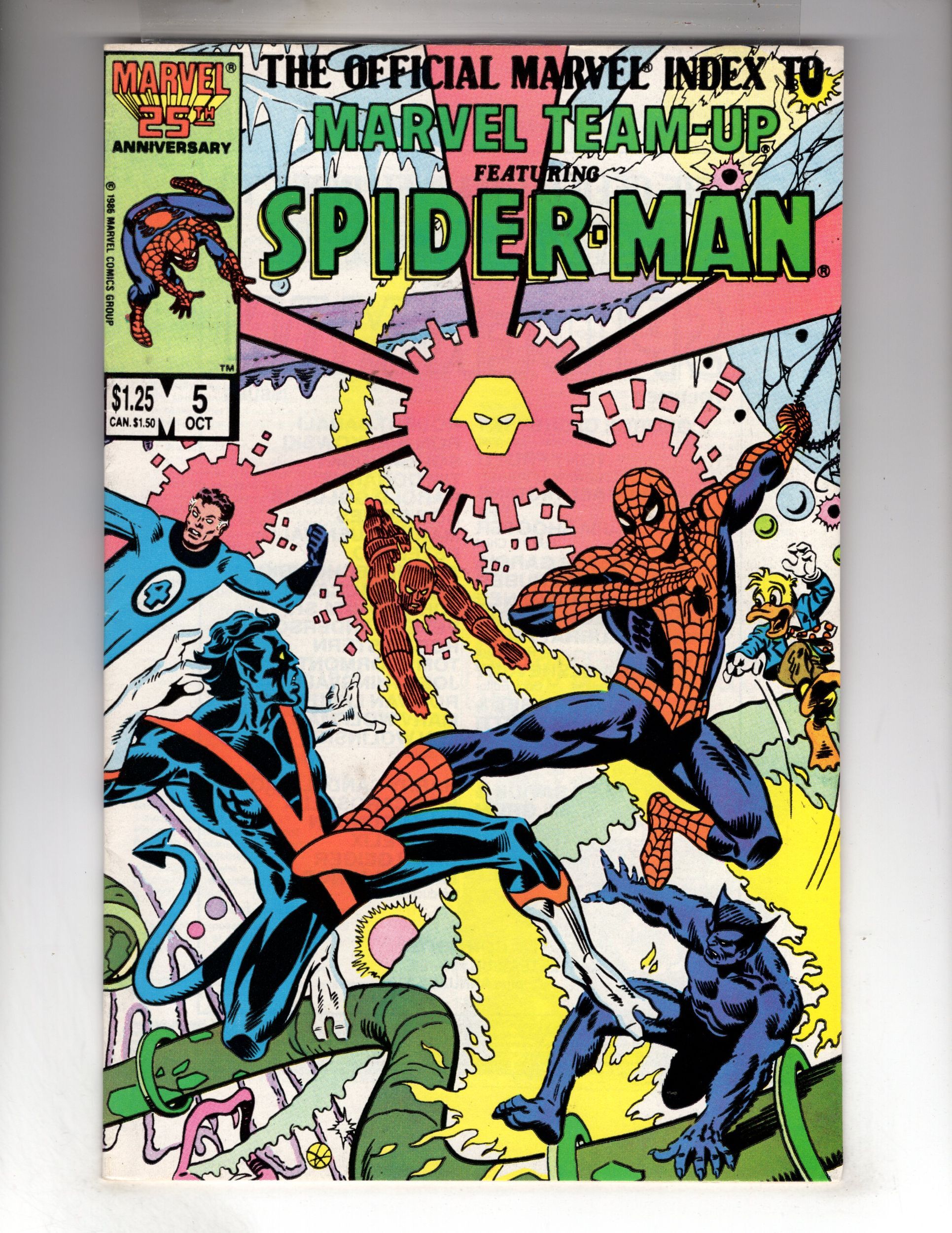 The Official Marvel Index to Marvel Team-Up #5 (1986) / ECA2x | Comic ...