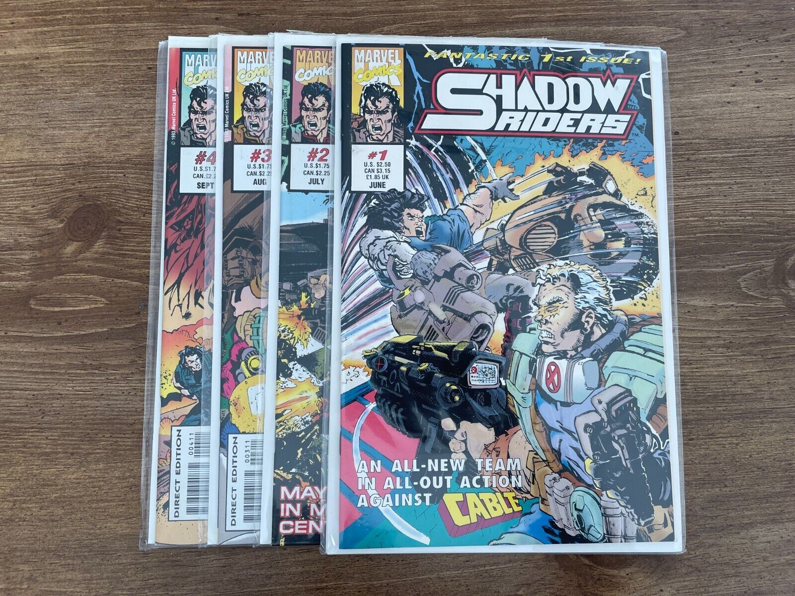 Lot Of 4 Shadow Riders Marvel UK Comics Comic Books # 1 2 3 4 NM Spider ...