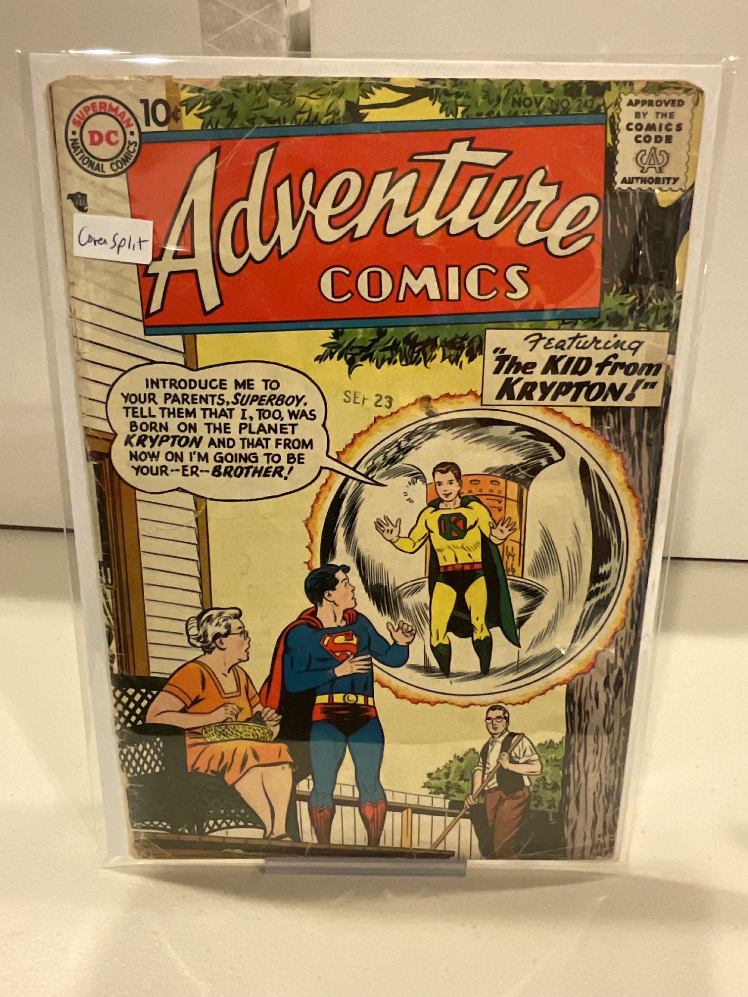 Adventure Comics #242 1957 FA Superboy! | Comic Books - Silver Age, DC ...