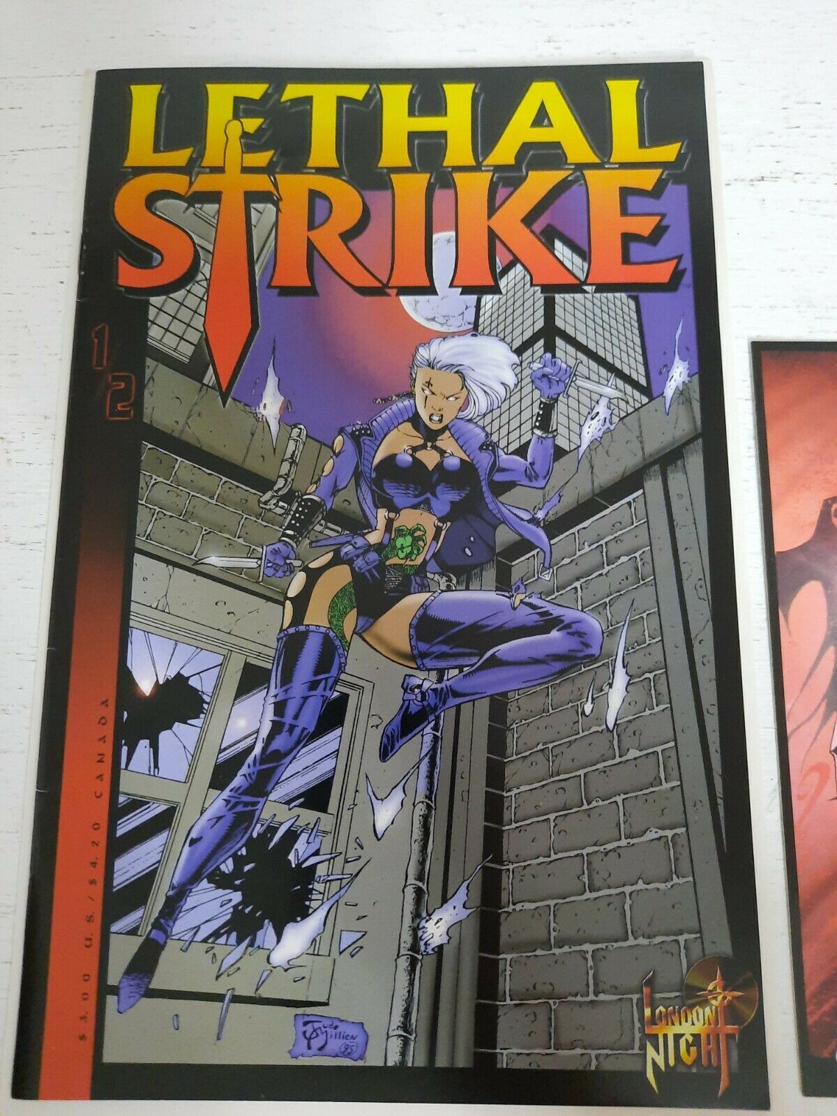 London Night Studios Lethal Strike Comic Book #1/2 (1995) High Grade w/Card | Comic Books ...