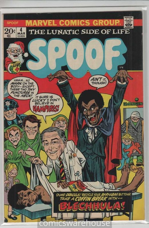 Spoof (1970 Marvel) #4 FN+ A11812 | Comic Books - Modern Age, Superhero ...