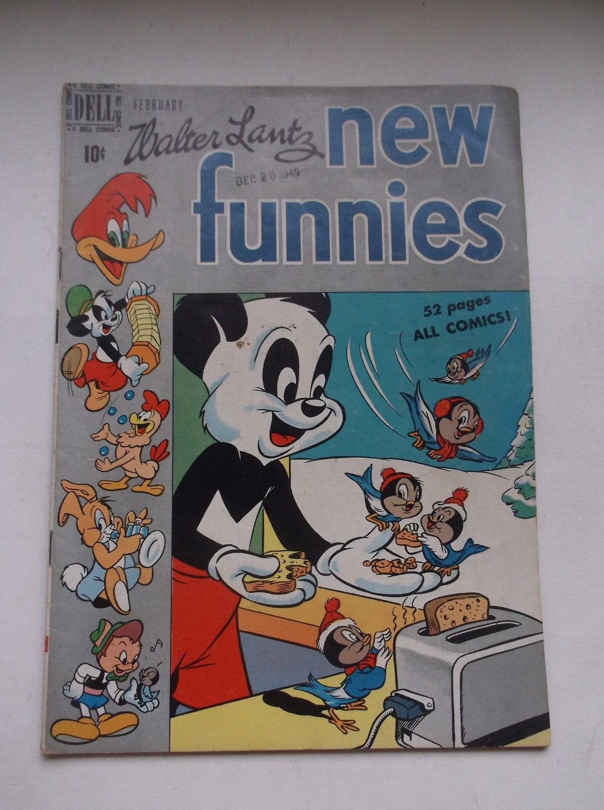 Dell: New Funnies #156, Oswald Rabbit/Charlie Chicken/Andy Panda/Woody ...