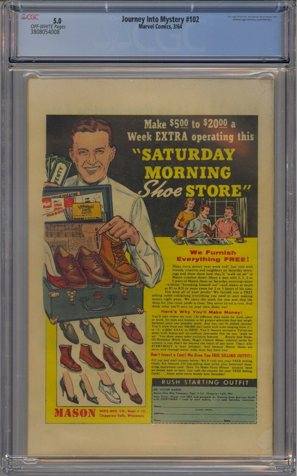 Journey Into Mystery #102 CGC 5.0 Thor 1st Balder Hela Lady SIF | Comic ...