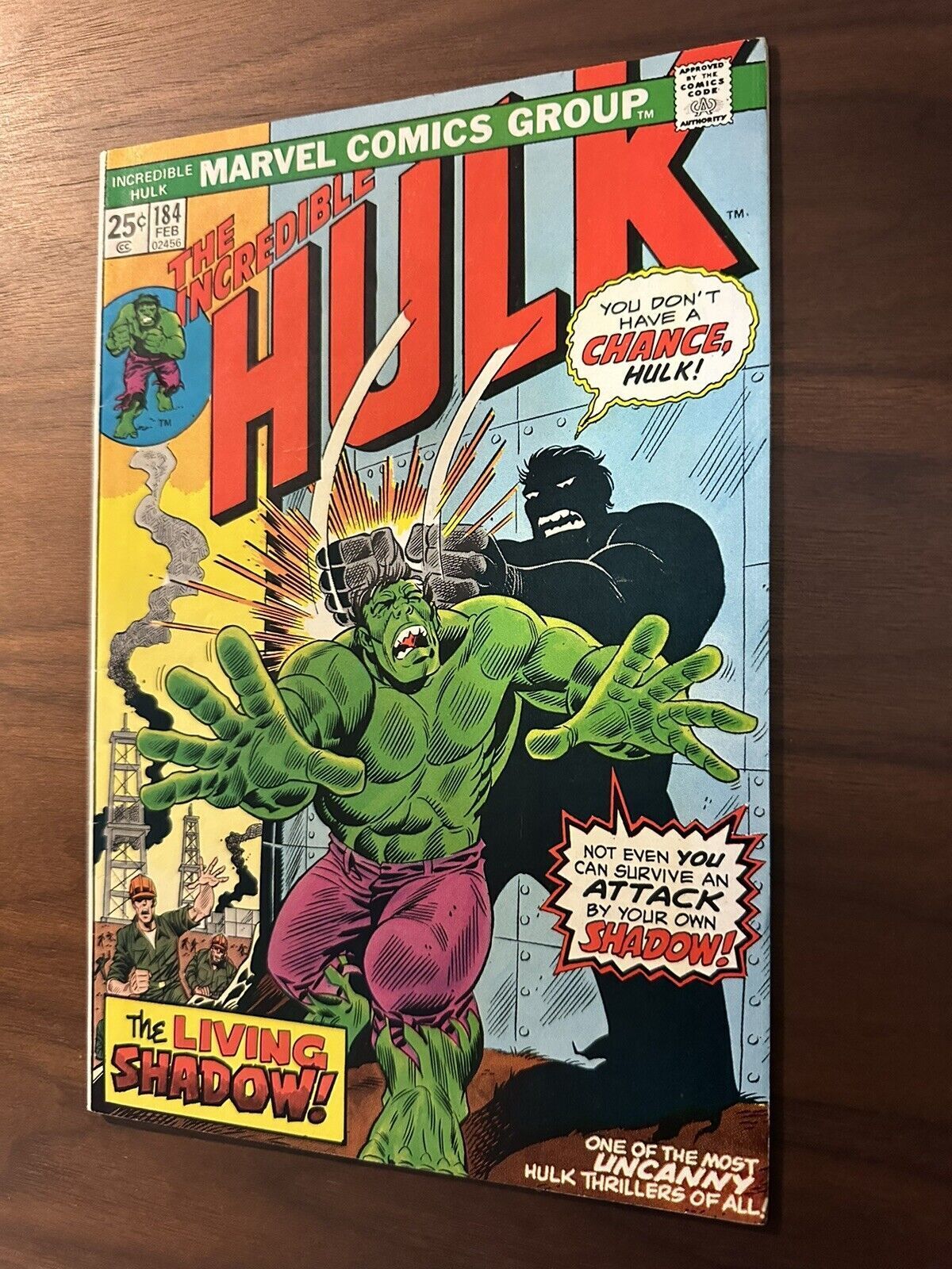 Incredible Hulk #184 VF Cover art by Herb Trimpe (Marvel 1975) MVS ...
