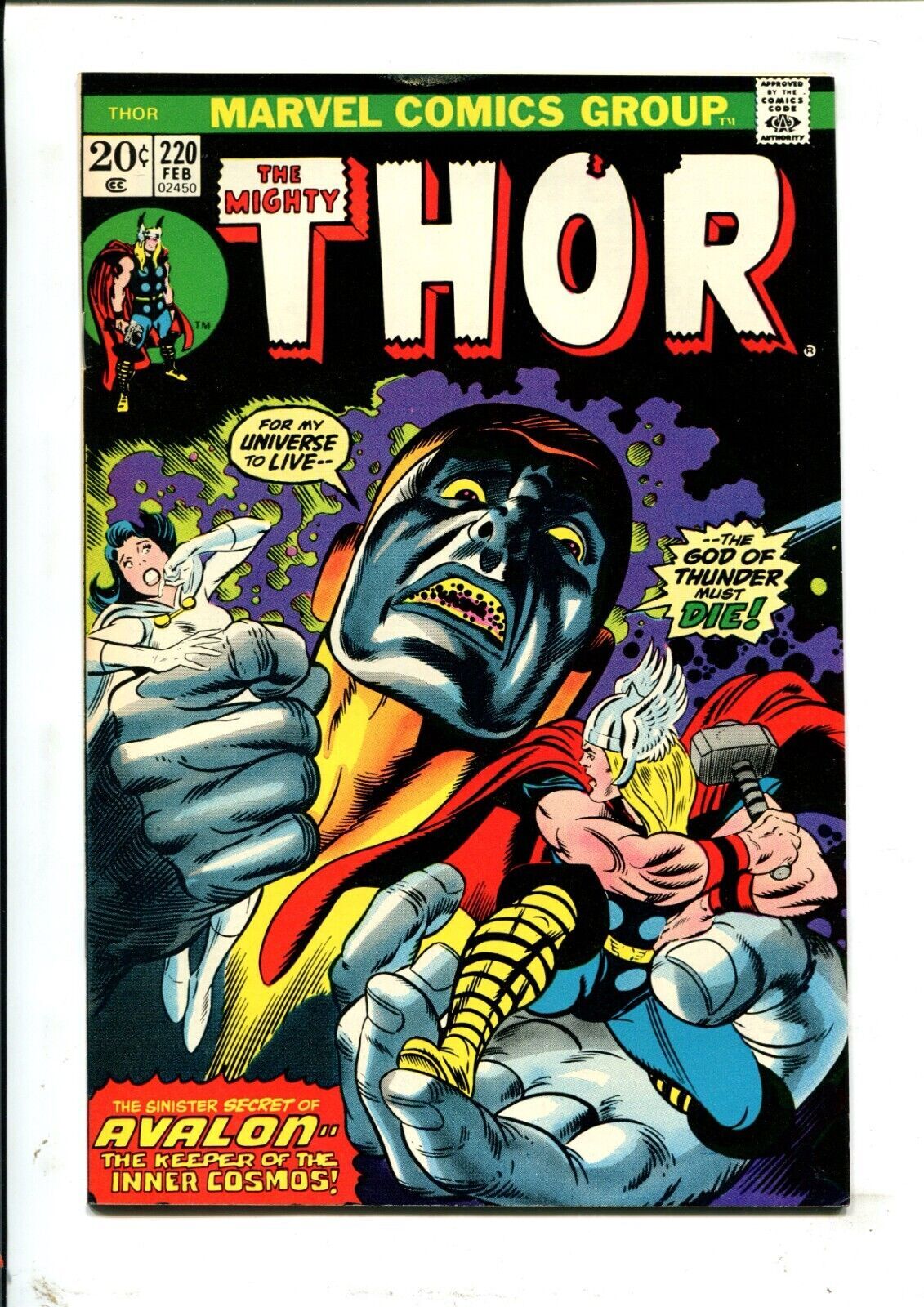 Thor #220 - Gil Kane Cover Art. John Buscema Interior Art. (7.0/7.5 ...