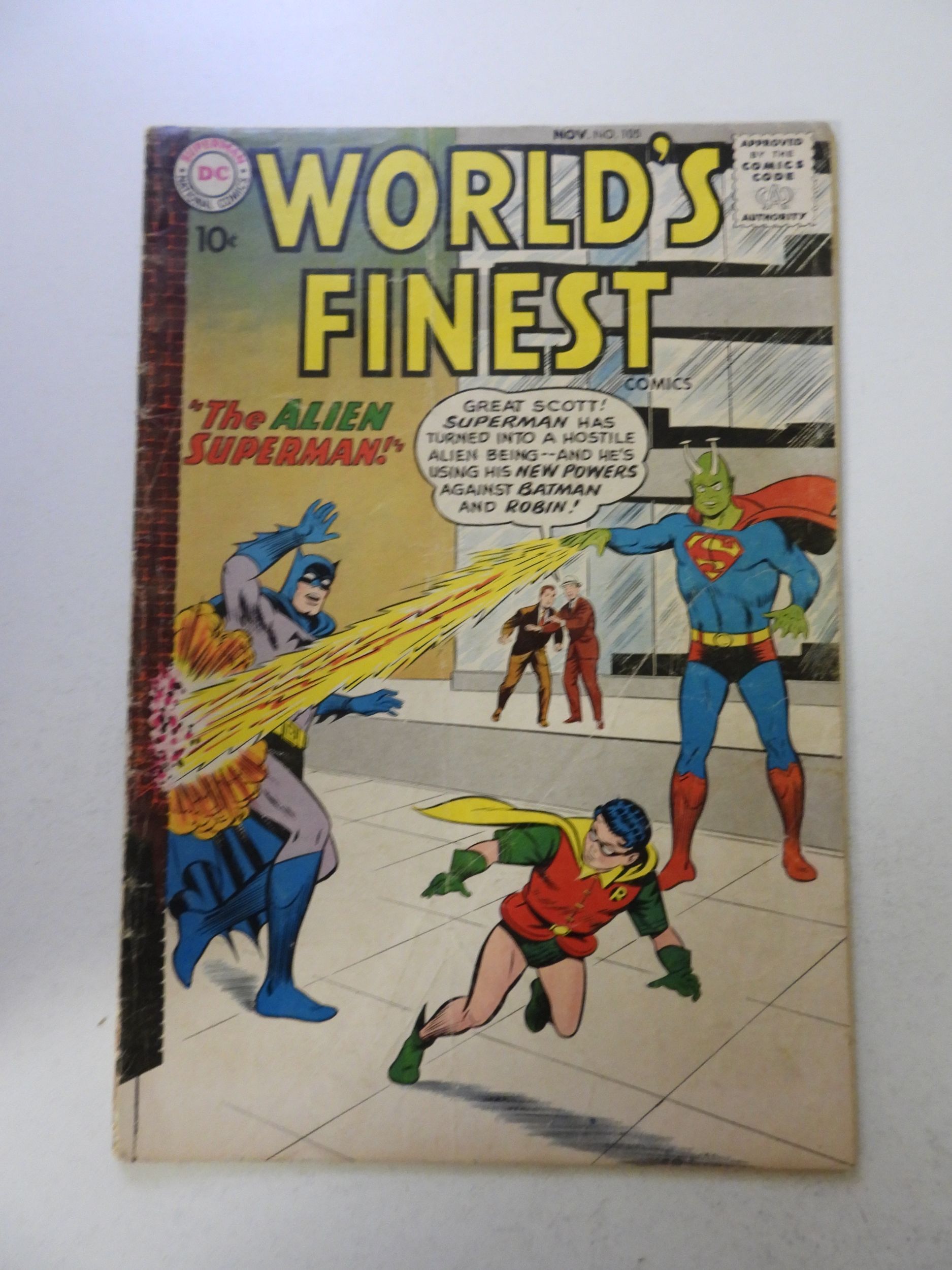 World's Finest Comics #105 (1959) GD+ condition 1" spine split | Comic ...