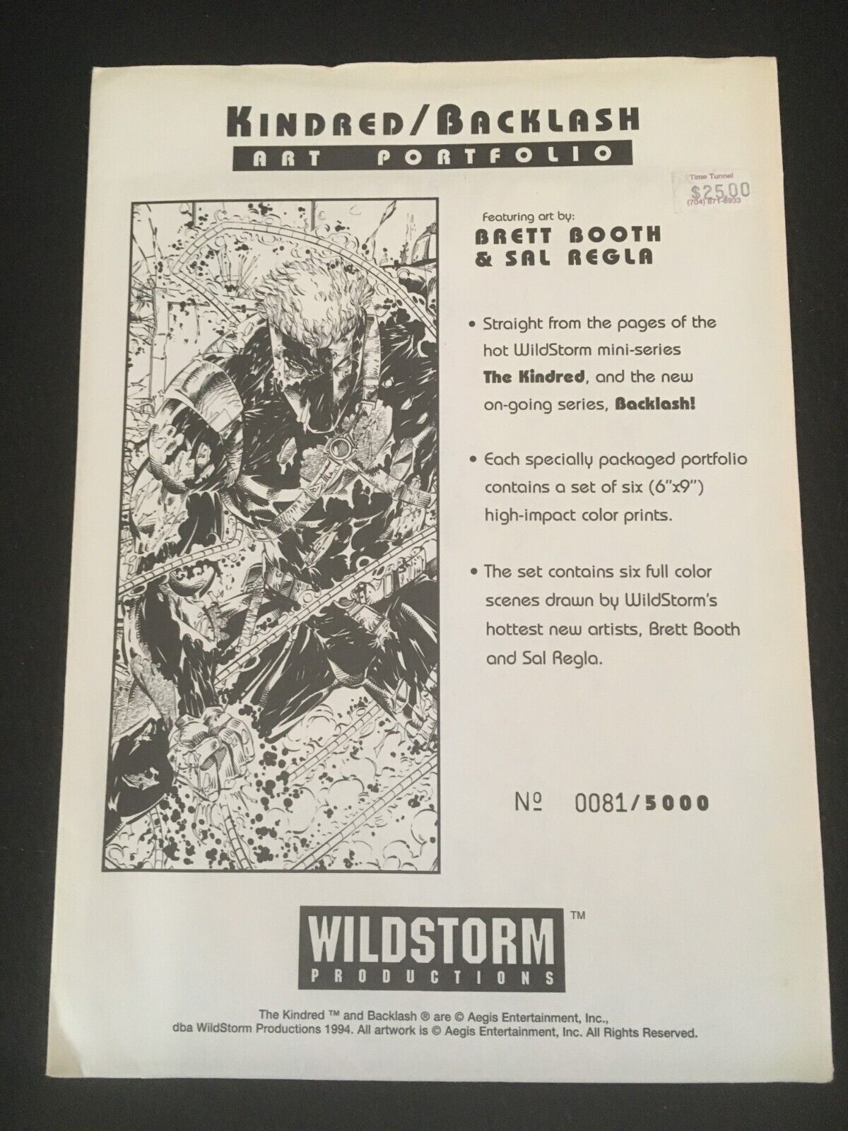 Kindred/Backlash ART Portfolio #81/5000 Sealed | Comic Books - Modern ...