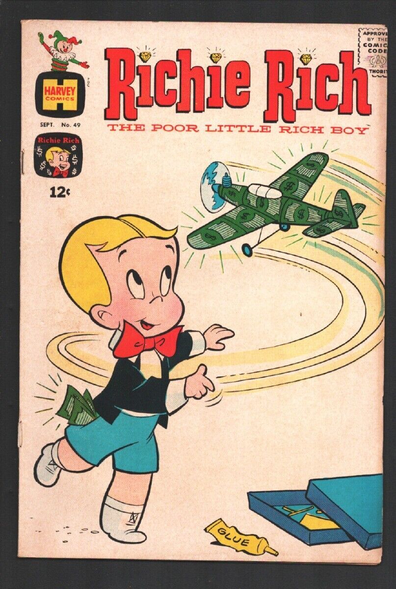 Richie Rich #49 1966-Harvey-"The Poor Little Rich Boy"-Little Dot ...