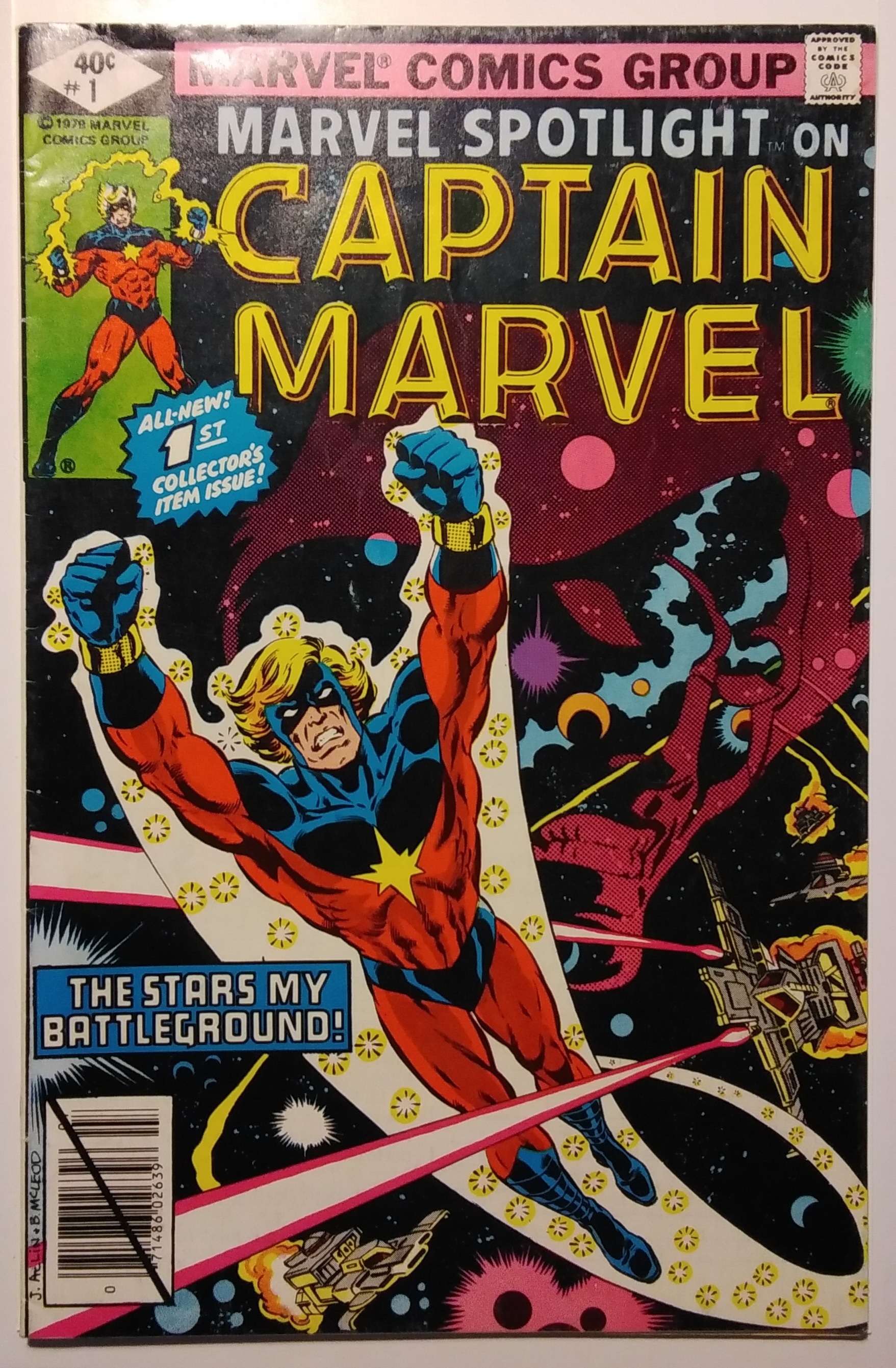 Marvel Spotlight #1 Captain Marvel | Comic Books - Bronze Age, Marvel ...