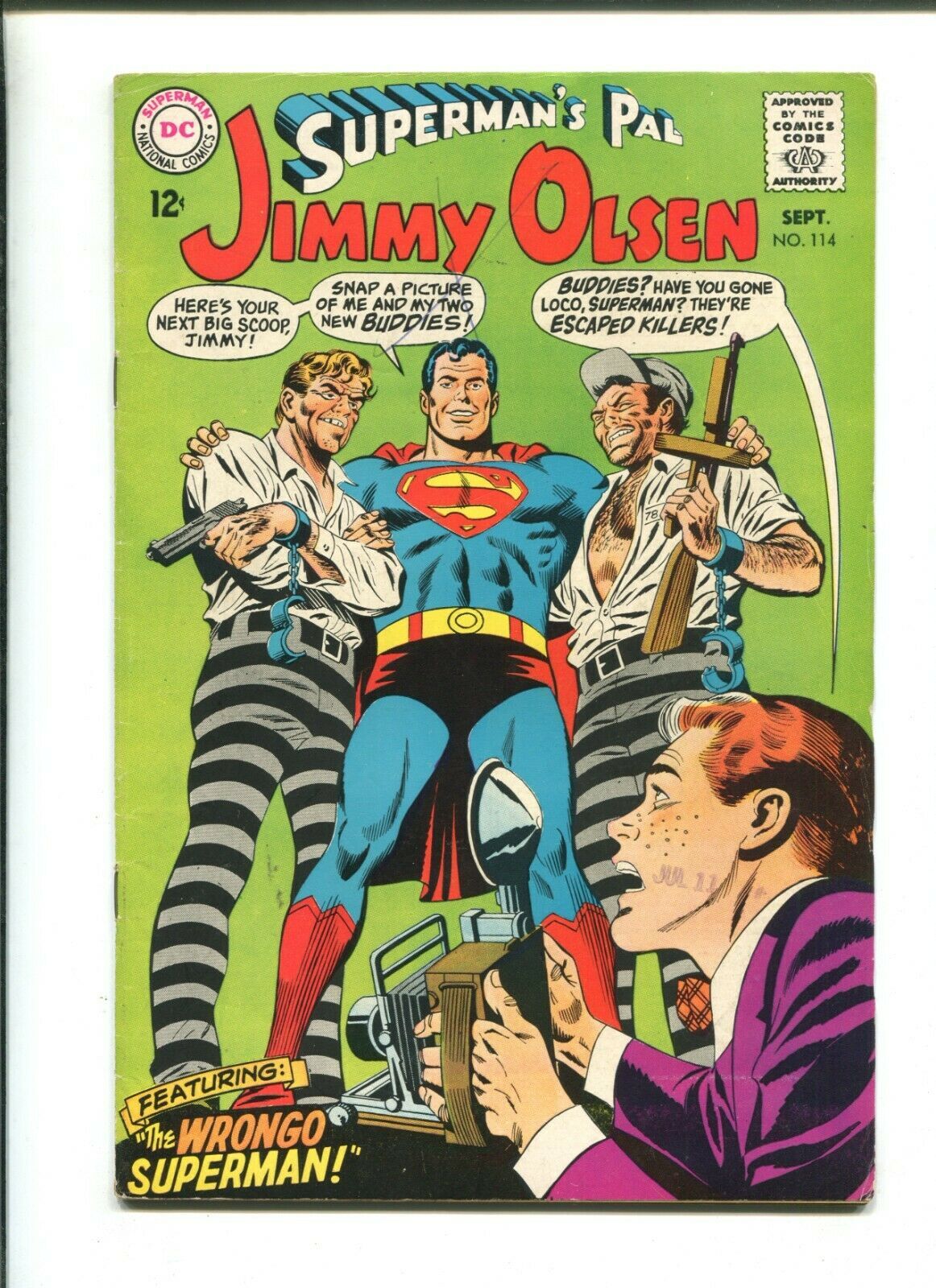 SUPERMANS PAL JIMMY OLSEN #114 - "The Fisherman Collection" (5.5) DC ...
