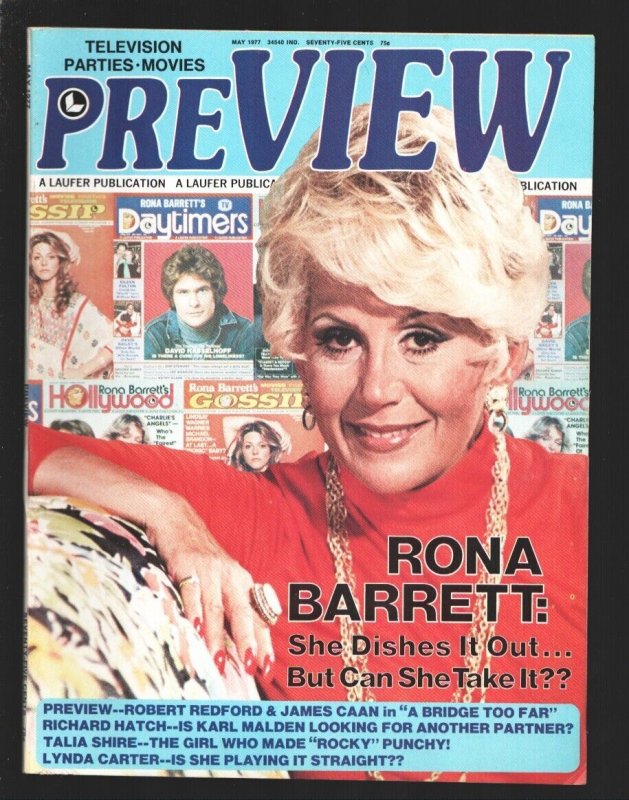 PreView 5/1977-Rona Barrett-Robert Redford-James Caan-Richard Hatch ...