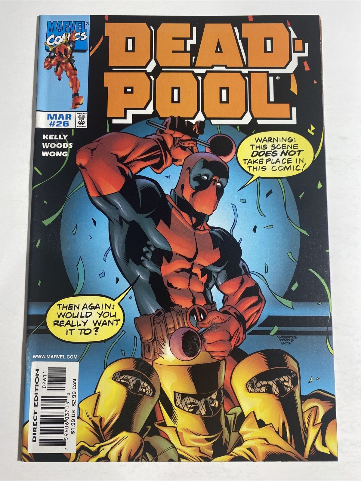 DEADPOOL 26 Joe Kelly Walter Mcdaniel Marvel Comics 1997 Liefeld X ...