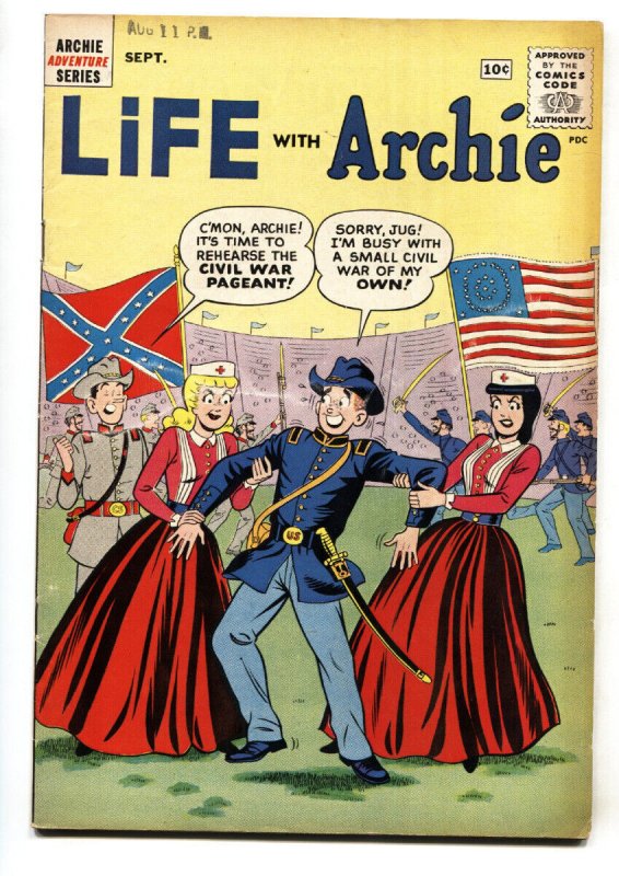 Life With Archie #10 1961 - Civil WAR Cover-Betty-Veronica | Comic ...