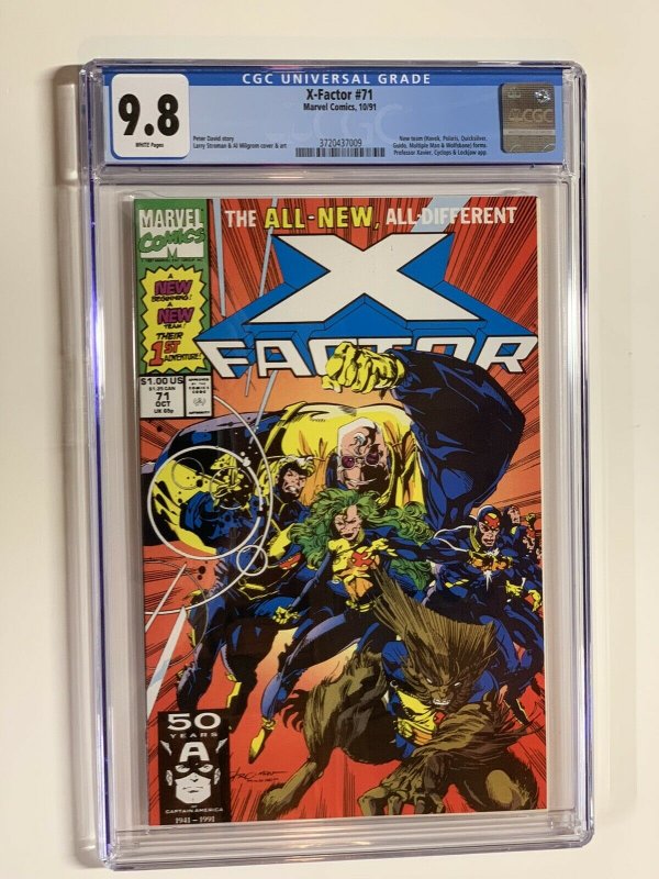 X-factor 71 Cgc 9.8 White Pages Marvel Copper Age X-men | Comic Books ...