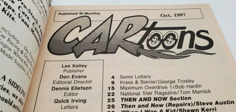 CARtoons Magazine October 1987 w/ Poster, Cartoons for the car ...