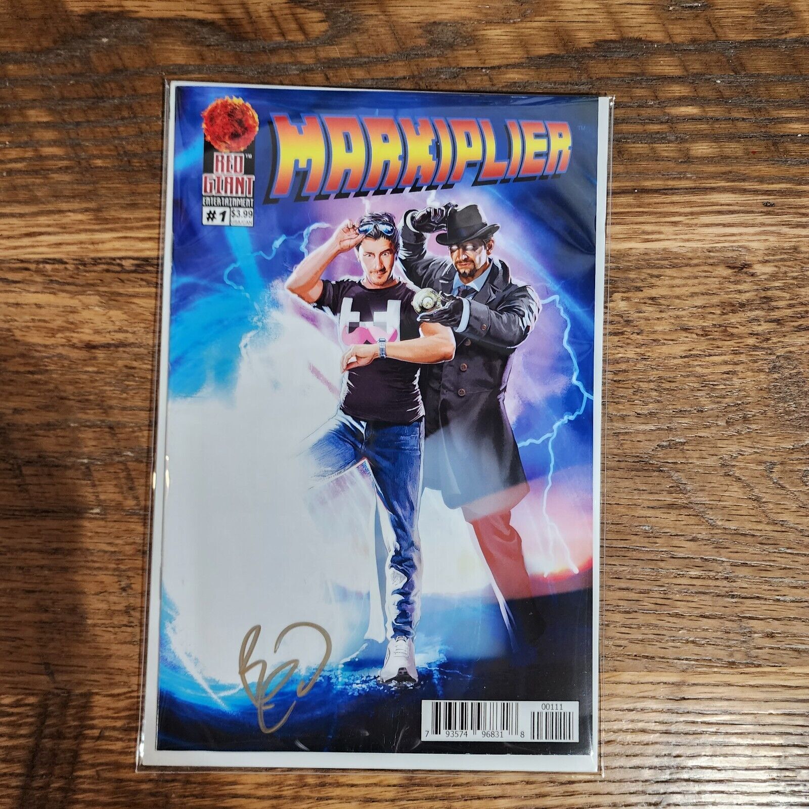 Markiplier #1 Back To The Future Homage Signed Benny Powell w/ COA ...