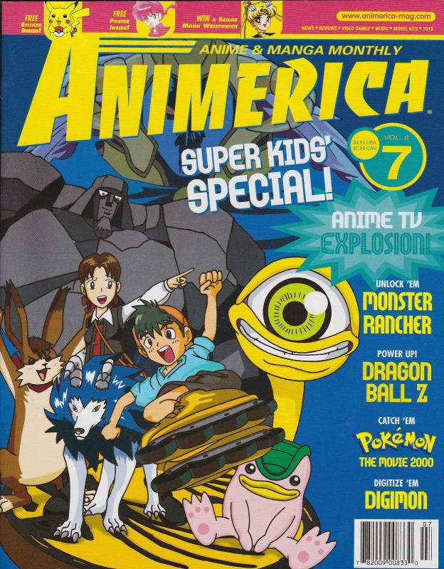 Animerica Magazine Vol 8 #7 Anime Monster Rancher Excellent Condition ...