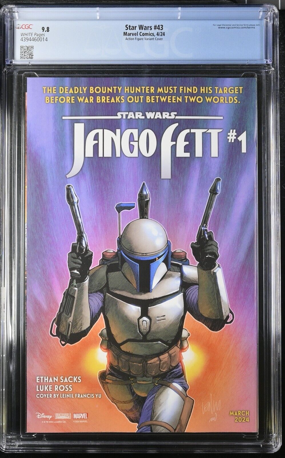 Star Wars #43 CGC 9.8 Ric Olie JTC Action Figure Variant Cover Marvel ...