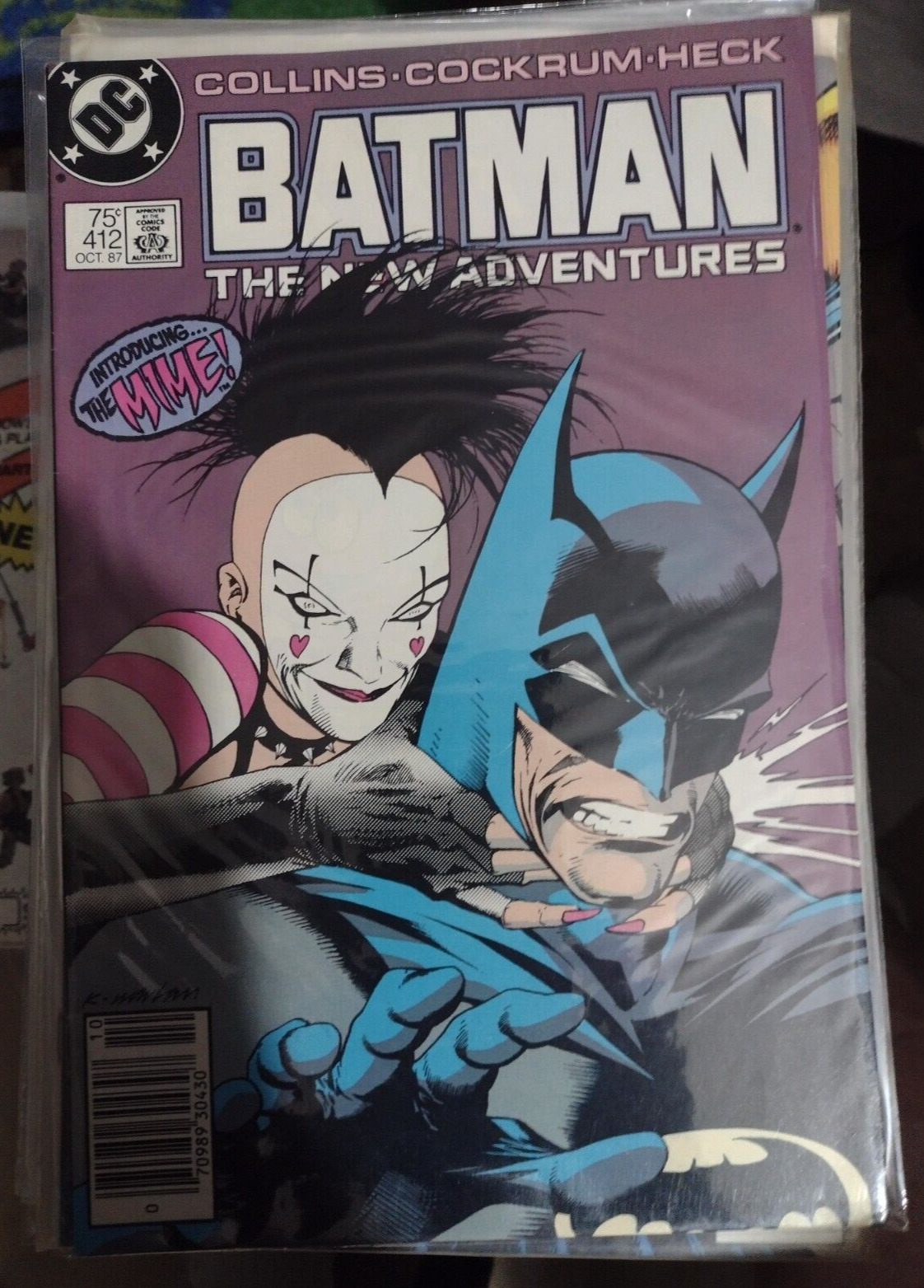Batman # 412 1987 Dc - Barcode Newstand Variant KEY 1st Aperance Mime ...