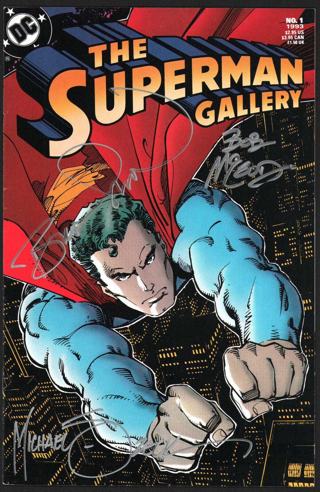 The Superman Gallery #1 (NM) 1993 Signed by Mike Zeck, Bernie Wrightson ...