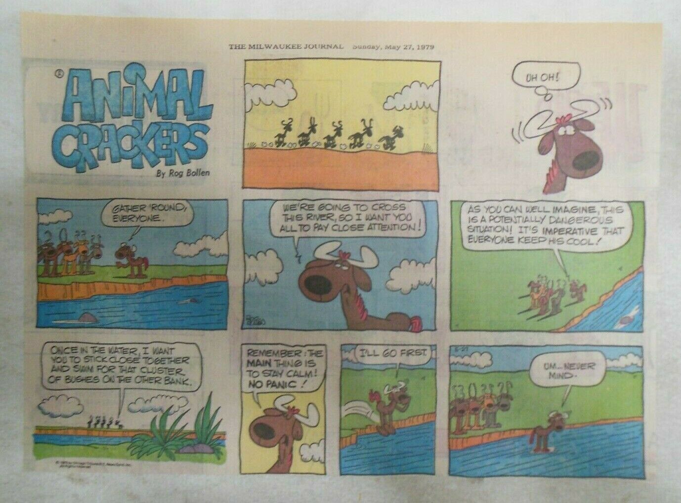 (34) Animal Crackers Sunday Pages by Rog Bollen from 1979 Halves and ...