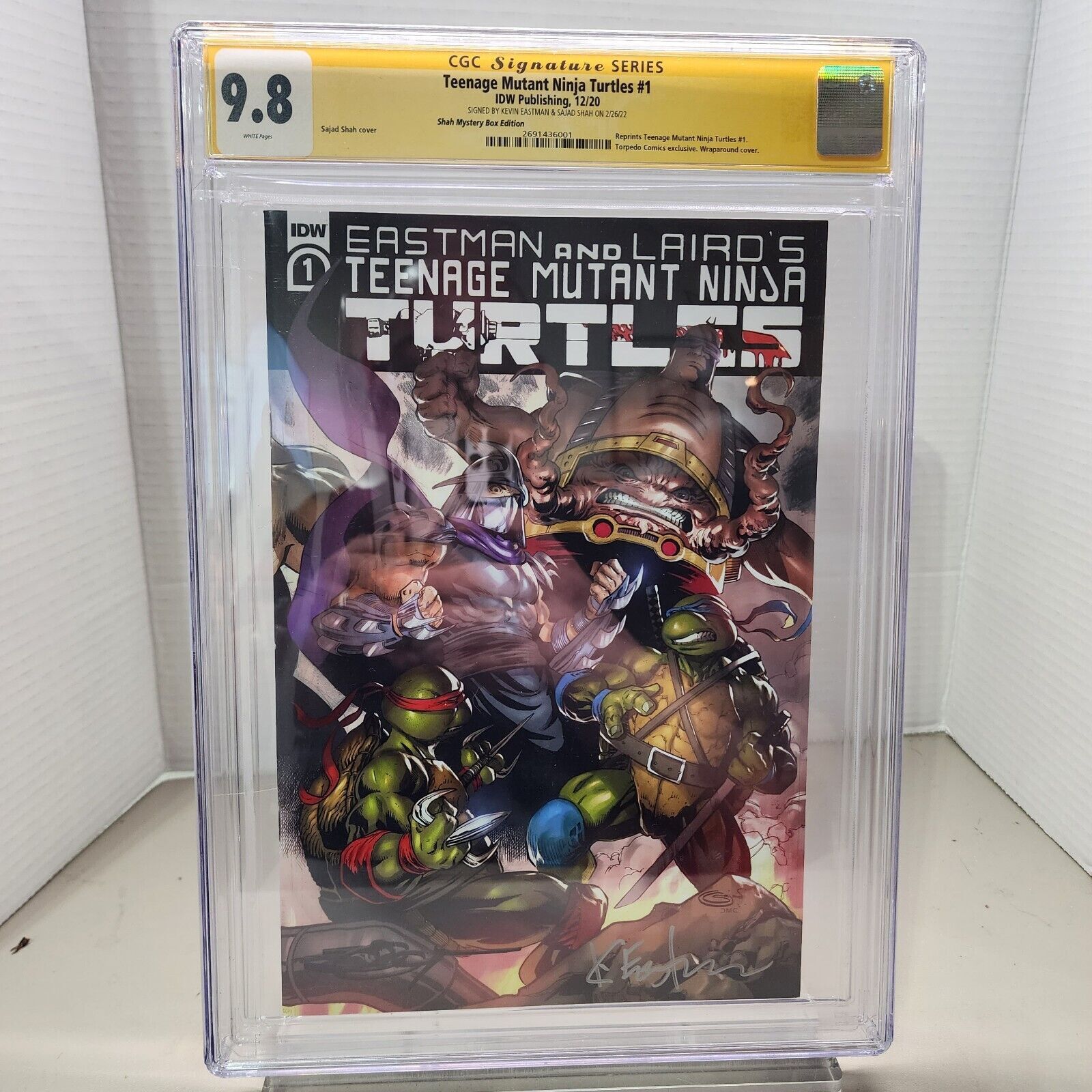 Teenage Mutant Ninja Turtles 1 Reprint CGC 9.8 (2020) Signature EASTMAN ...
