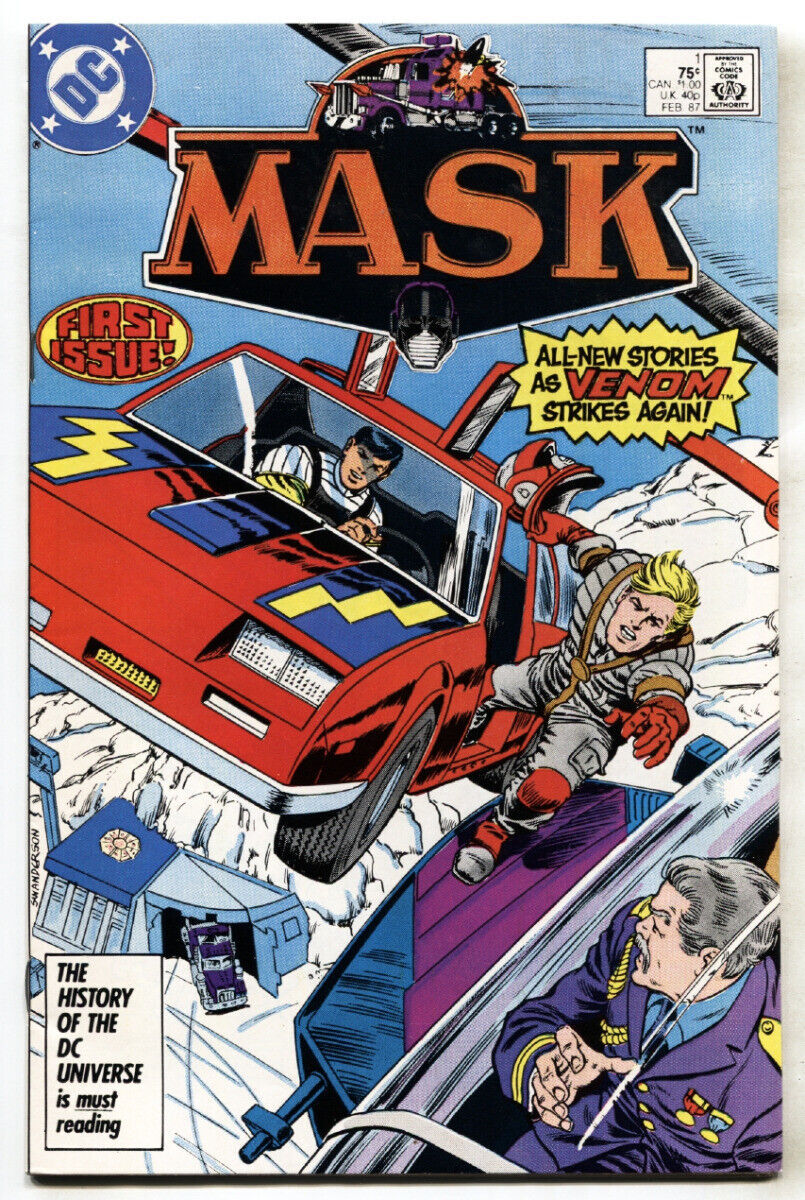Mask #1-1987 Based on Cartoon-Dc-First Issue Comic Book | Comic Books ...