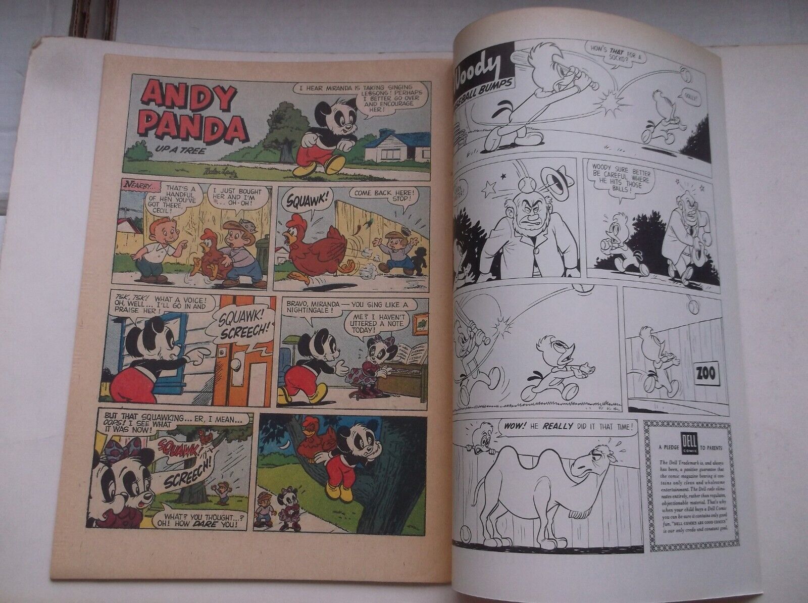 Dell: Walter Lantz Andy Panda #51, W/Charlie Chicken/Chilly Willy, 1960 ...