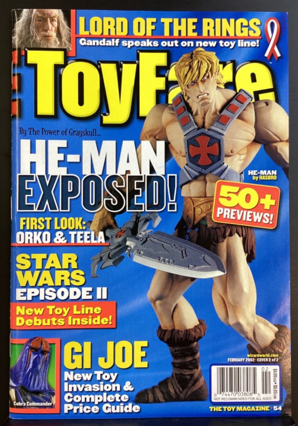 ToyFare Wizard Magazine #54 February 2002 He-Man G.I. Joe Star Wars ...