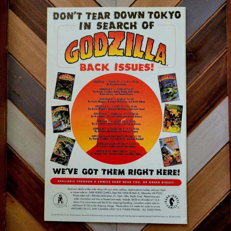GODZILLA: King Of The Monsters #12 (Dark Horse 1996) Sci-Fi & Horror ...