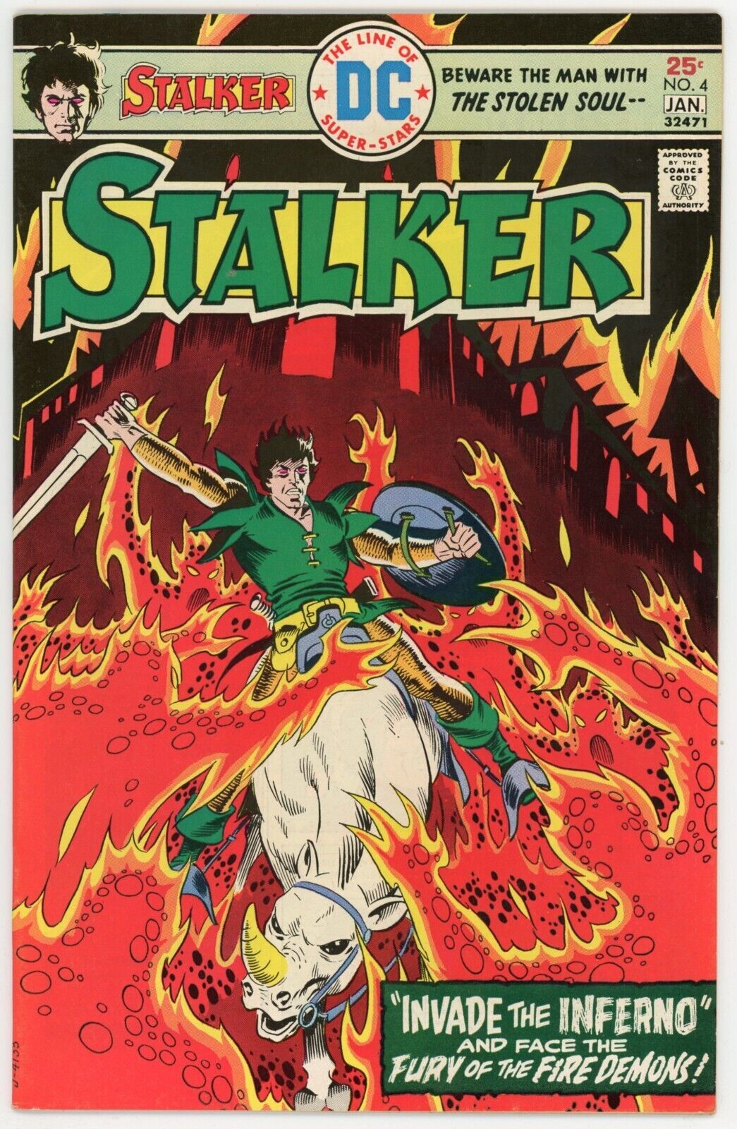 Stalker 4 VFNM 9.0 Bronze Age DC 1975 Steve Ditko Wally Wood Paul ...