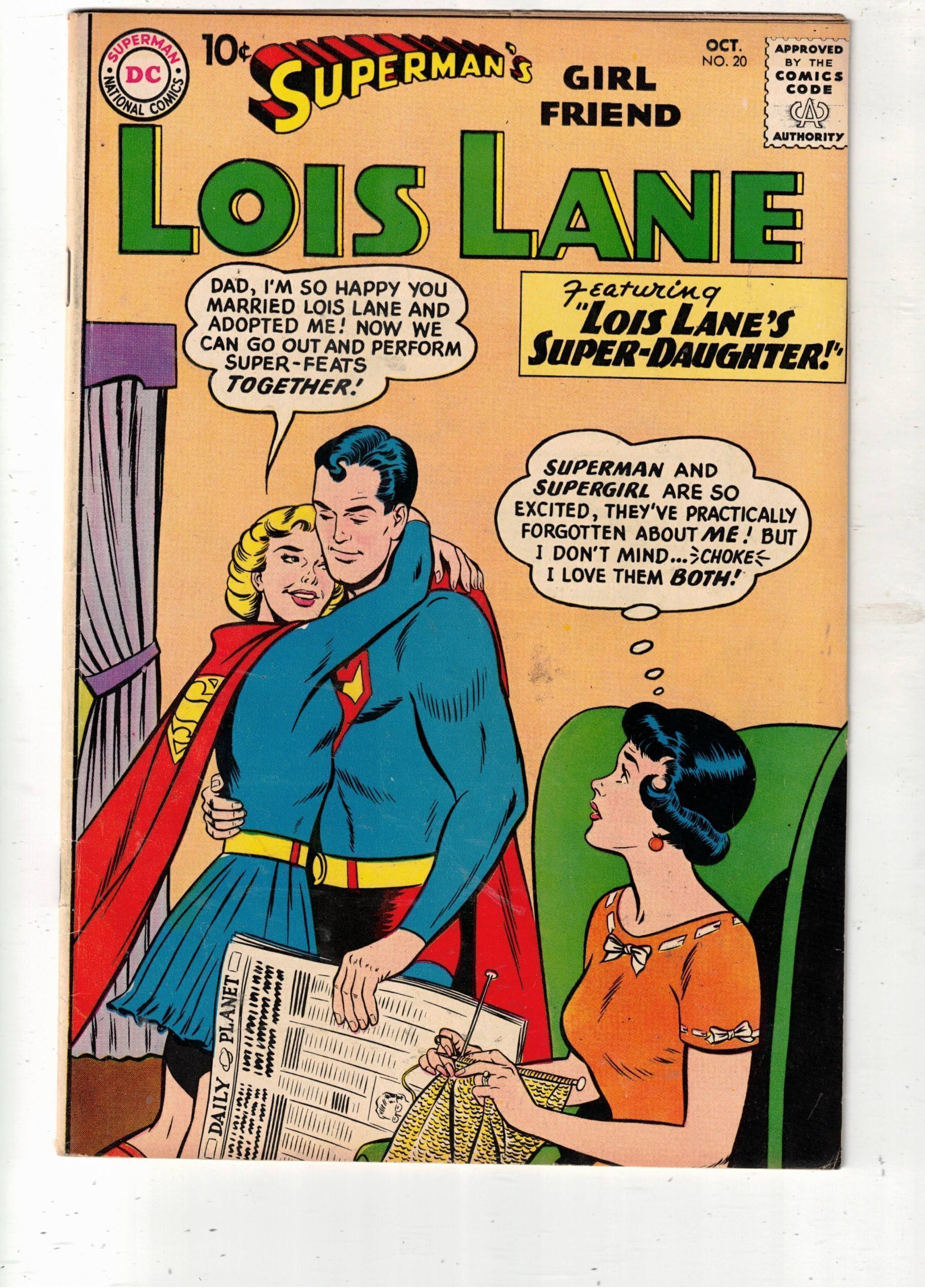Superman's Girl Friend, Lois Lane #20 (1960) VF+ Supergirl Daughter ...