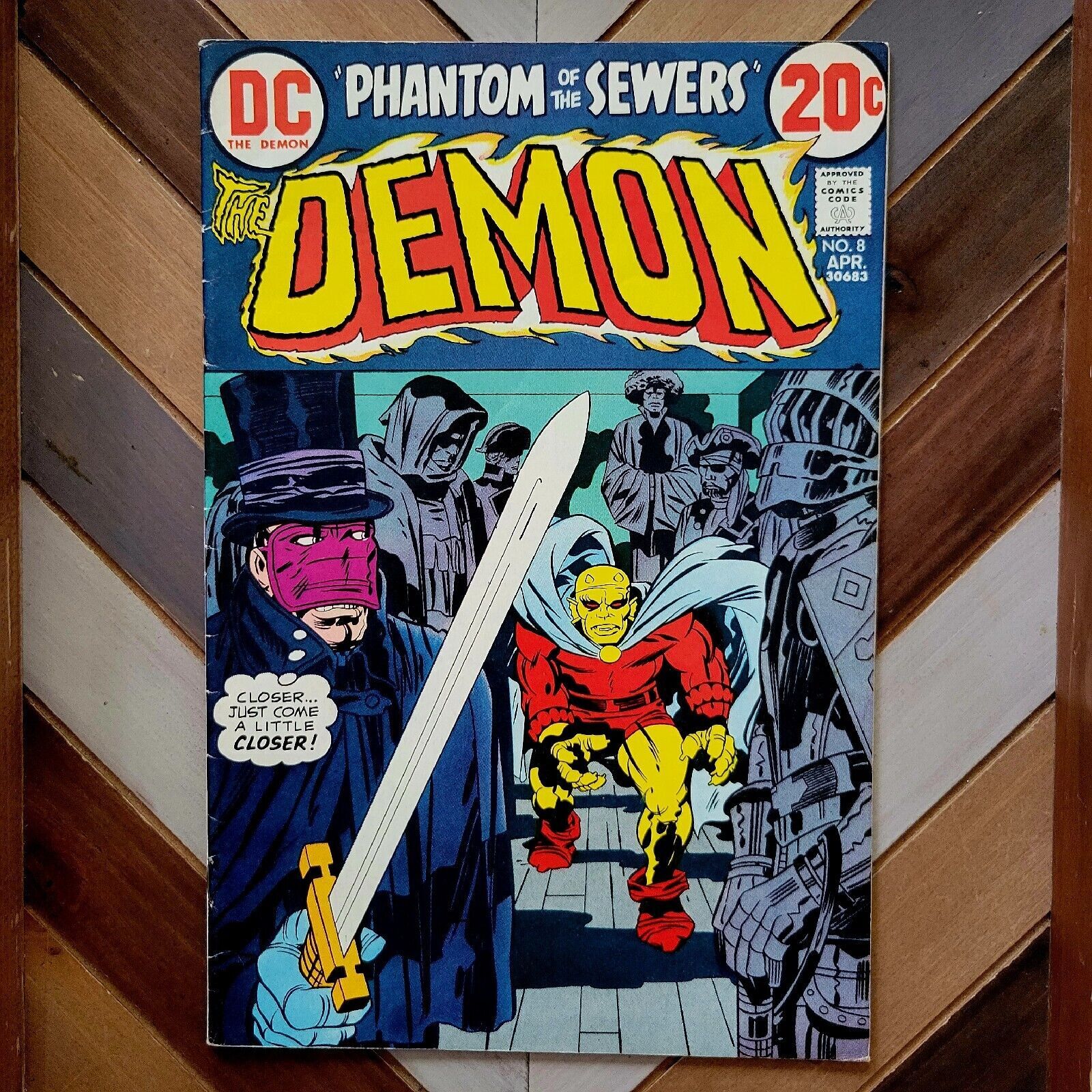DEMON #8 FN/VF (DC 1973) ETRIGAN Phantom Of The Sewers JACK KIRBY Story ...