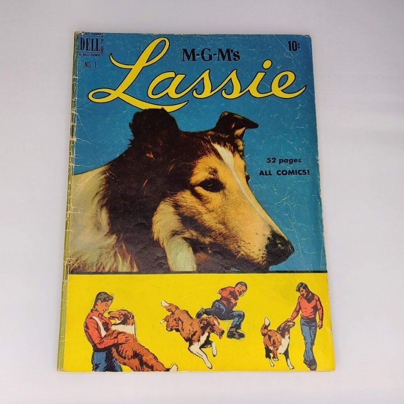 Lassie #1 Dell 1950 2.0 GD Golden Age First Issue Photo Cover Comic Book | Comic Books - Golden ...