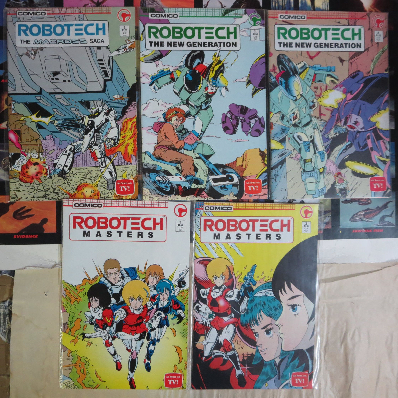 Robotech Lot of 5 Comico Issues Macross Masters New Generation ...