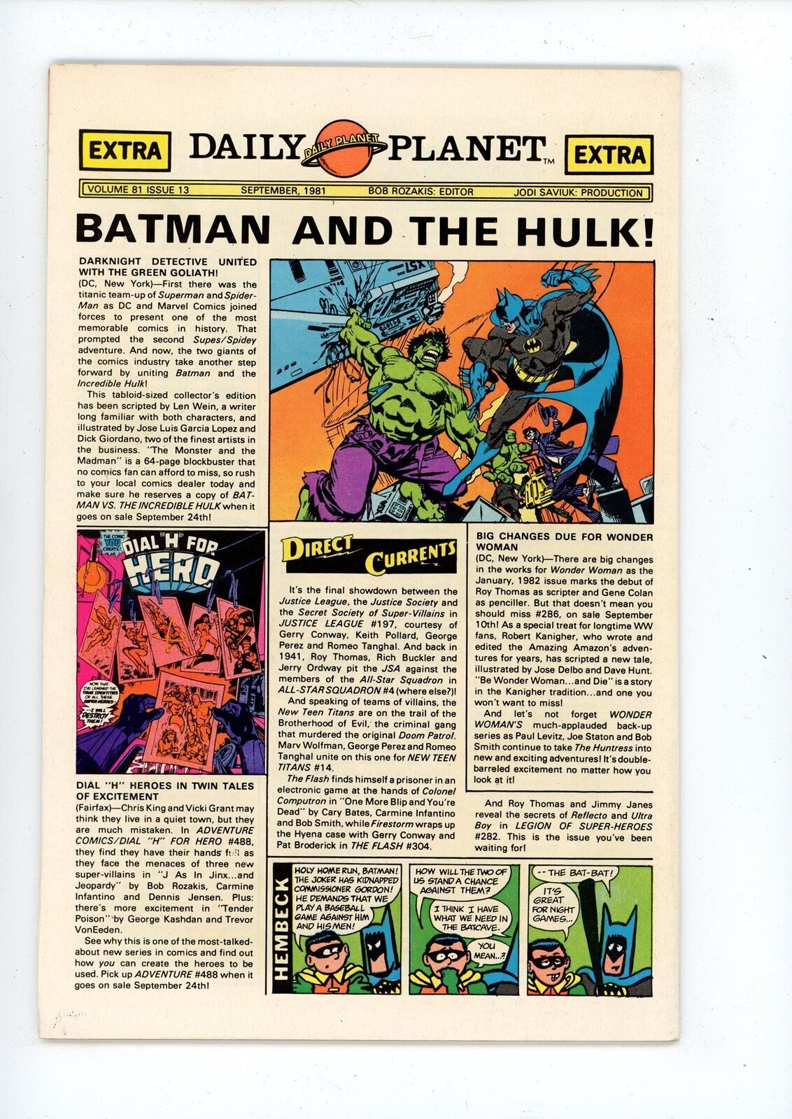 World's Finest Comics #274 (1981) Superman and Batman DC Comics | Comic ...