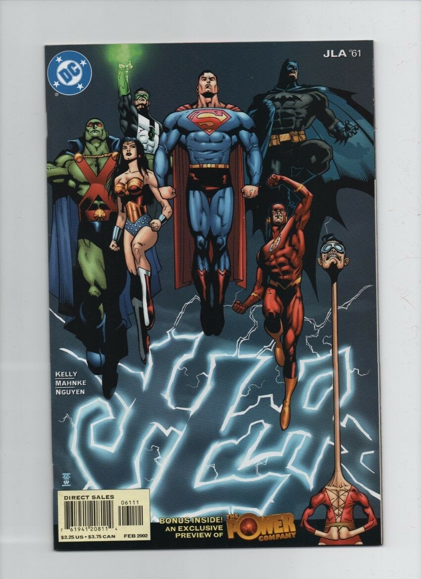 JLA #61 - Batman Flash Superman Wonder Woman Cover - (Grade 9.2) 2002 ...