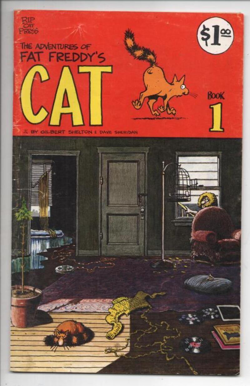 ADVENTURES of FAT FREDDY'S CAT #1, VG+, Underground Shelton 1980 Rip ...
