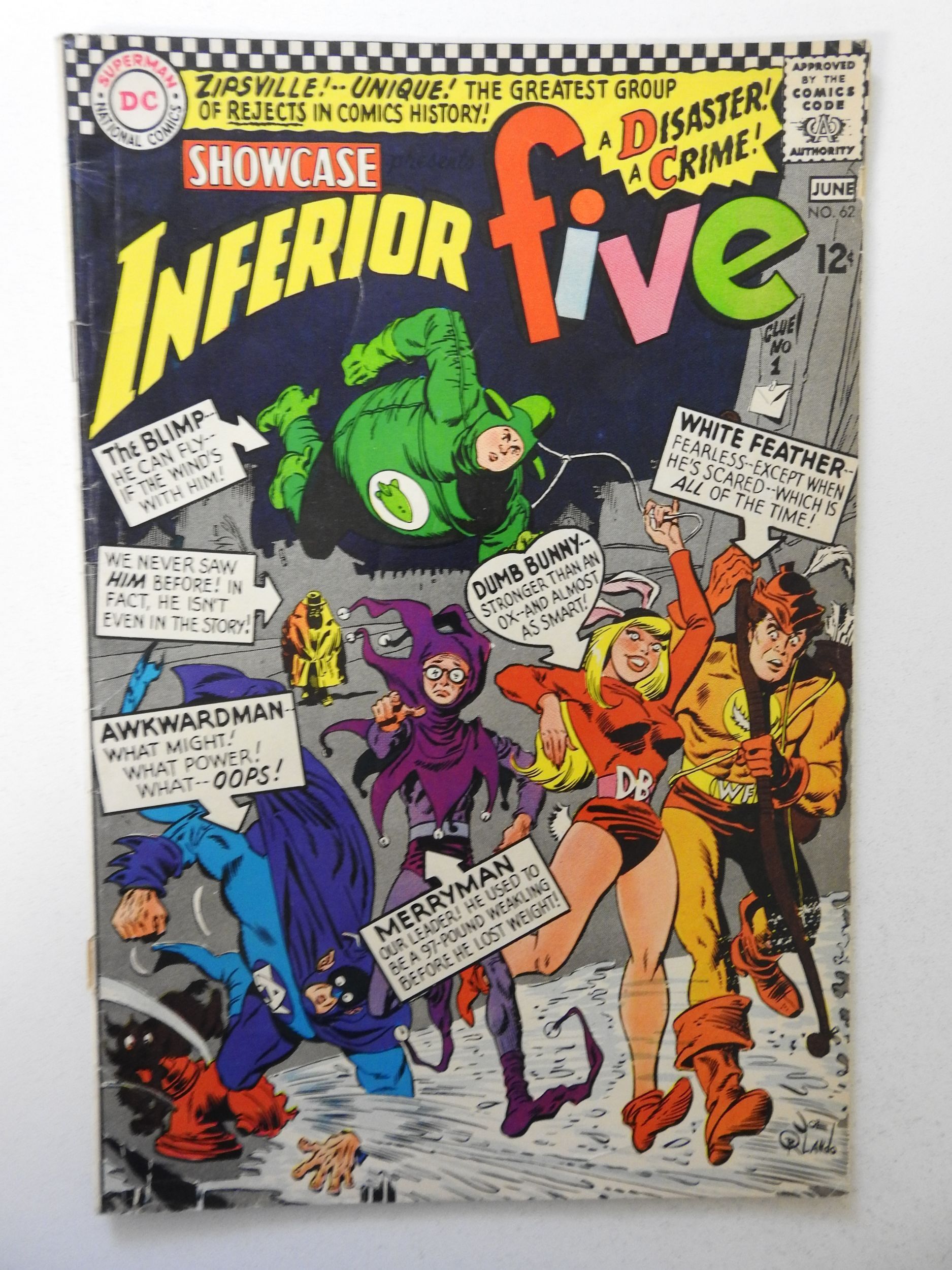 Showcase #62 (1966) VG Condition cover and 1st wrap detached bottom ...
