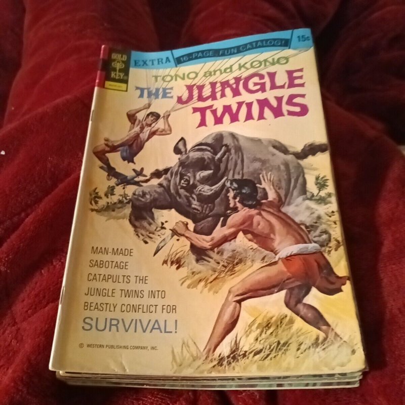 Tono And Kono The Jungle Twins 7 Issue Bronze Age Comics Lot Run Set ...