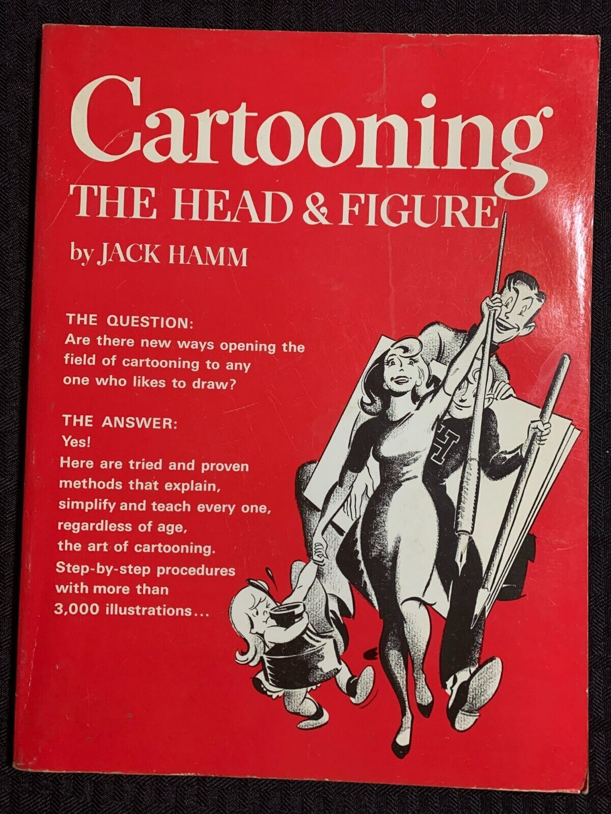 1982 CARTOONING THE HEAD & FIGURE by Jack Hamm SC VG/FN 5.0 20th GD ...