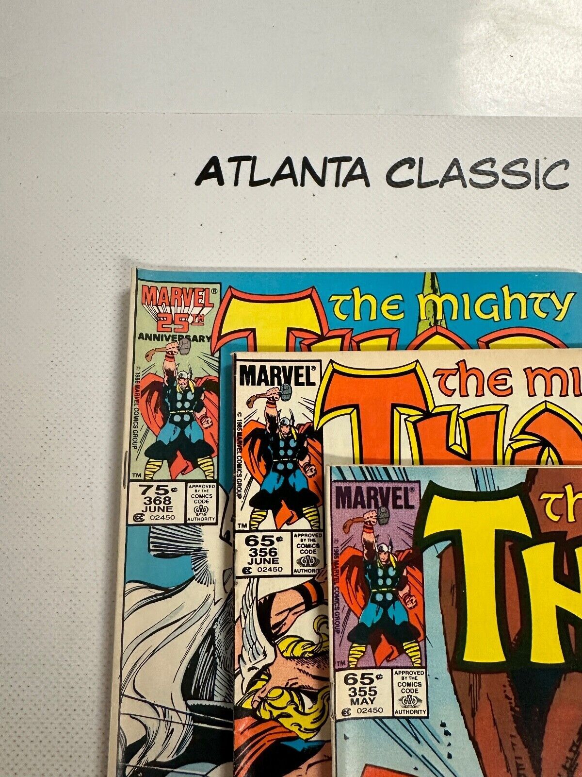 3 Thor Marvel Comic Books # 355 356 368 Avengers X-men Hulk 66 CT3 ...