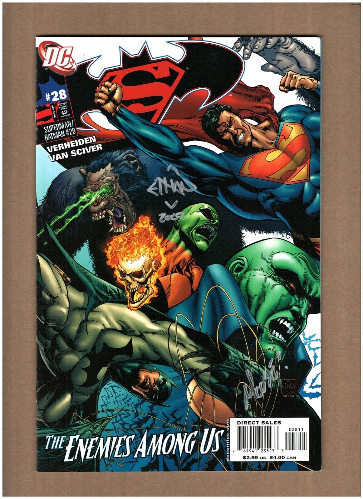 Superman/Batman #28 DC Comics 2006 Signed by Ethan Van Sciver & Moose NM- 9.2 | Comic Books ...