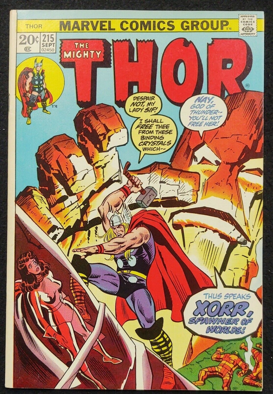 Thor (1966) #215 NM- (9.2) Xorr the God-Jewel John Buscema | Comic ...
