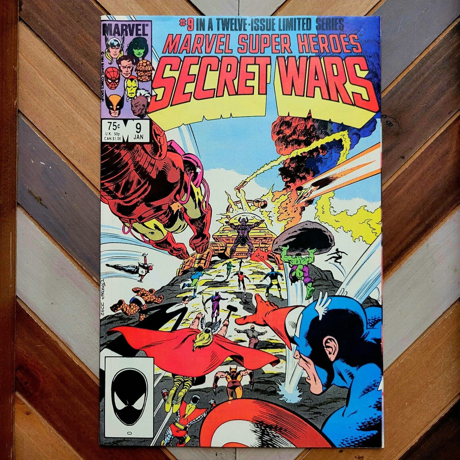 Marvel Secret Wars #9 FN/VF (1984) Battle vs GALACTUS! Doom! Mike Zeck ...