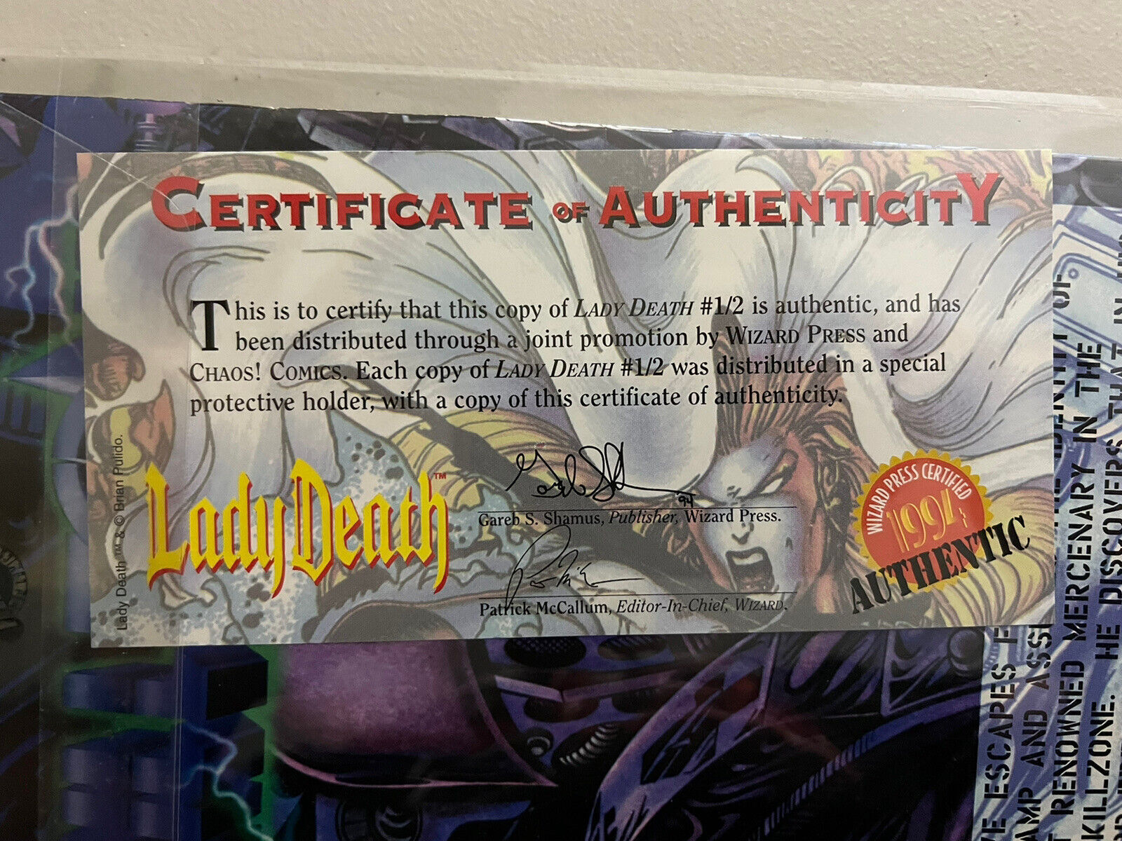 Wizard Presents: Lady Death #1/2 (Dec 1994, Chaos! Comics, Wizard ...