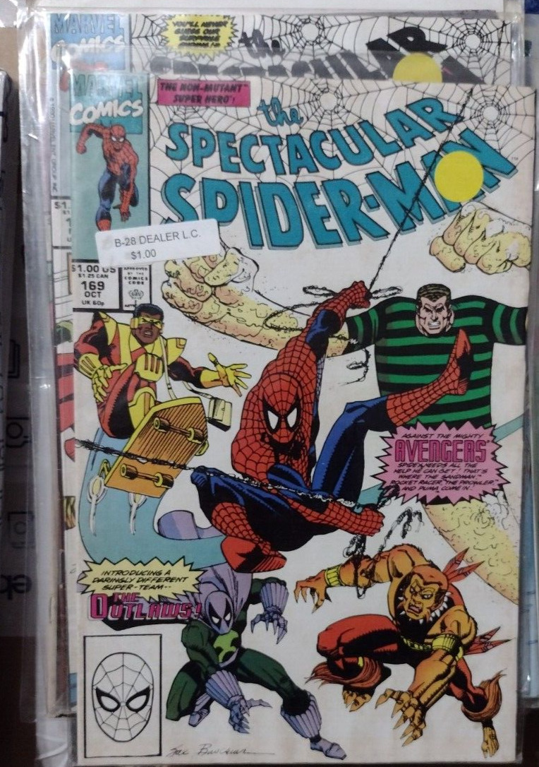 SPECTACULAR SPIDER-MAN # 169 1990 MARVEL disney THE PROWLER hobie brown ...