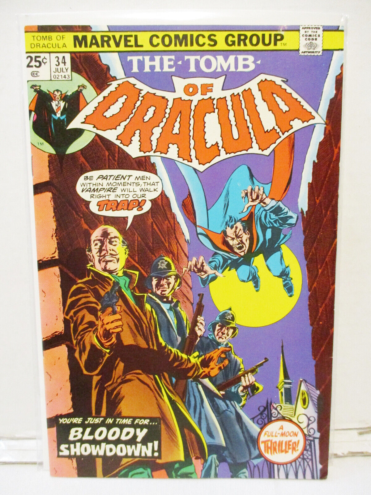 Tomb of Dracula #34 MVS Marvel Value Stamp intact - Marvel Comics 1975 ...